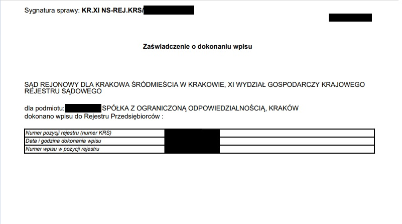Zaświadczenie-o-dokonaniu-wpisu-do-KRS.-zanonimizowane - KIELTYKA ...